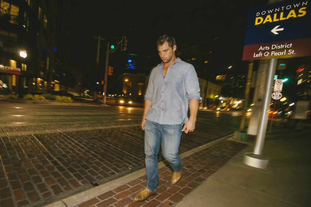 Uptown Dallas At Night - Couples And Friends Partying Through The Night