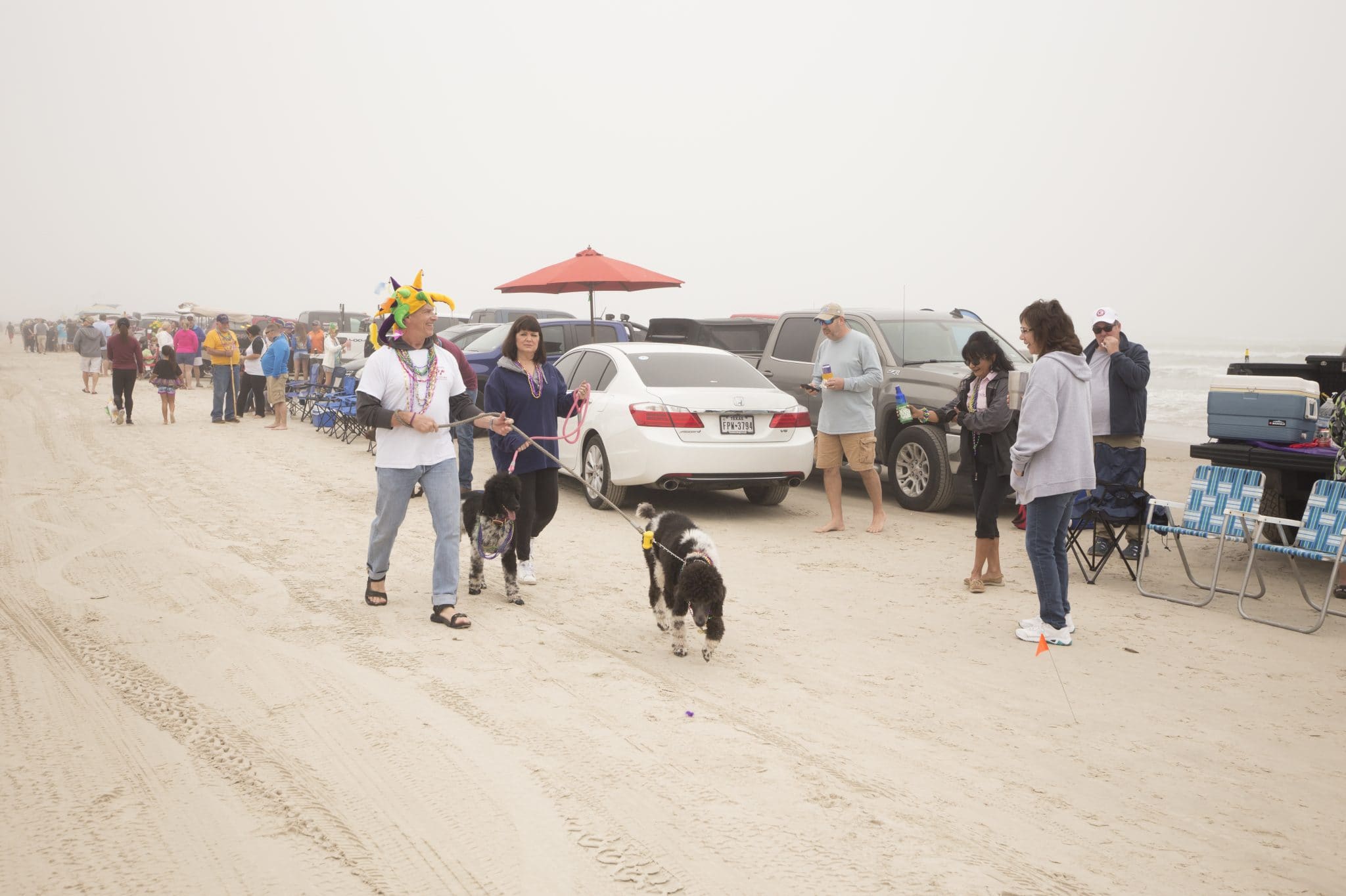 2018 Barefoot Mardi Gras Parade At Whitecap Beach On Padre Island