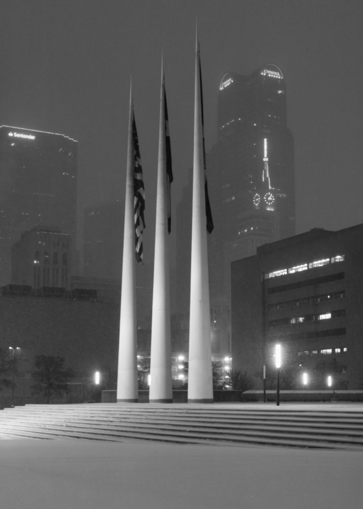 Dallas Snow 2021, Photos Of Downtown And Deep Ellum At Night