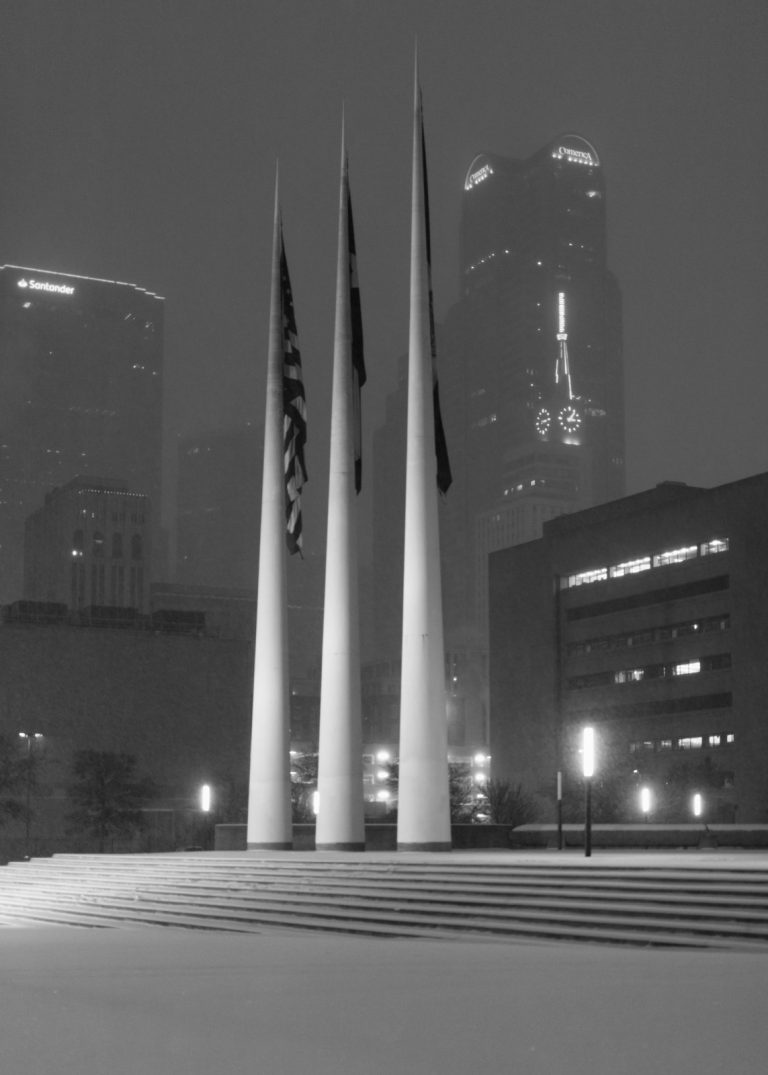 Dallas Snow 2021, Photos Of Downtown And Deep Ellum At Night