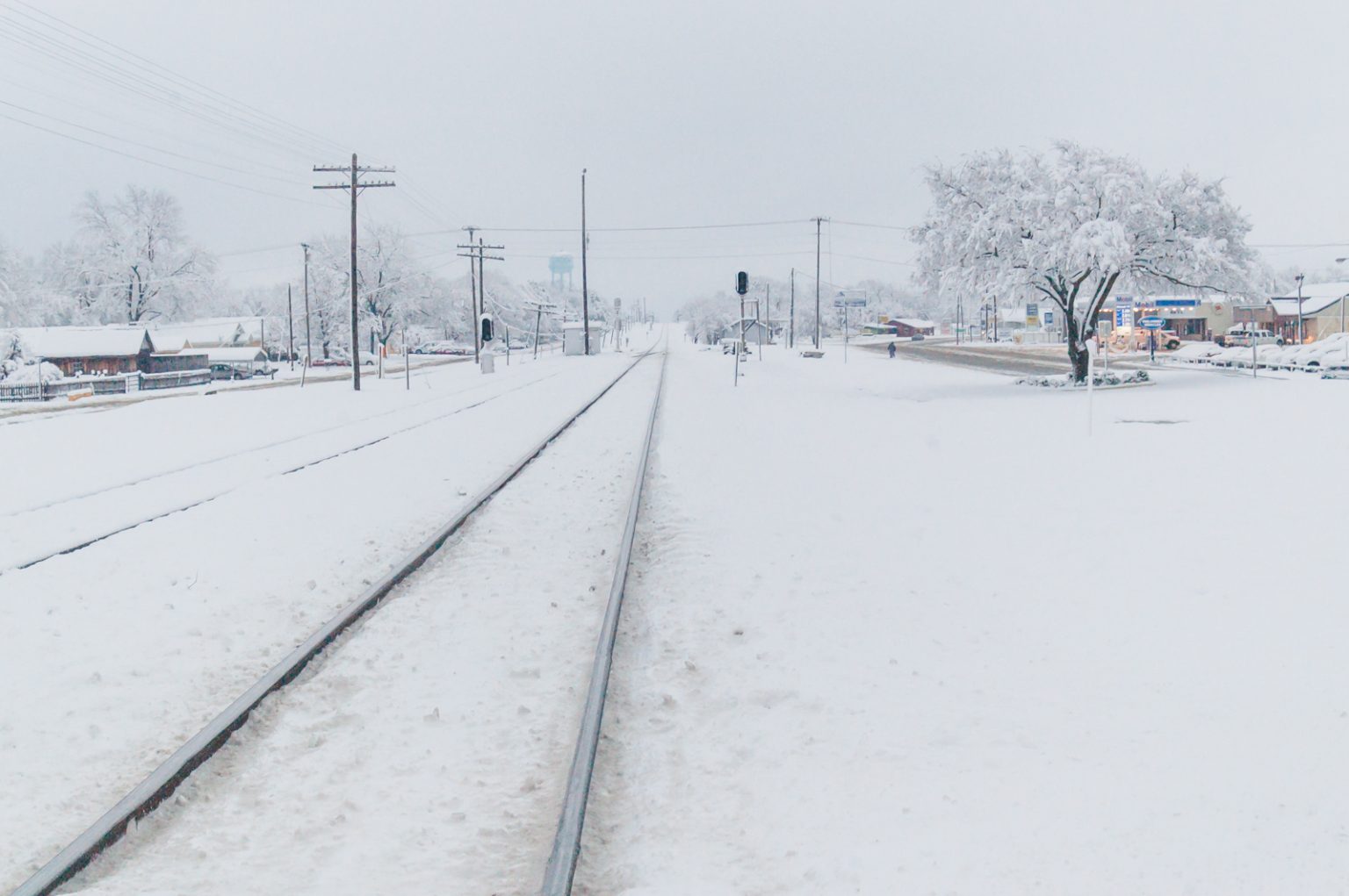 Wills Point Snow From The 2010 North American Blizzard That Hit Texas